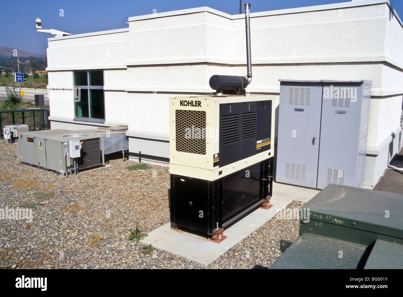 power plant automatic emergency stand-by energy safe Stock Photo - Alamy