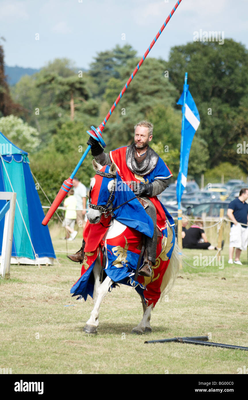 Blue knight lance joust medieval hi-res stock photography and images ...