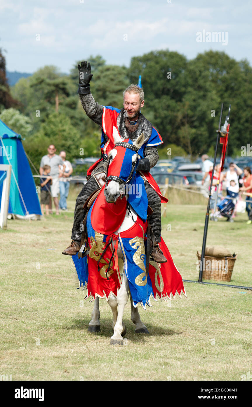 Blue knight joust medieval jousting hi-res stock photography and images ...