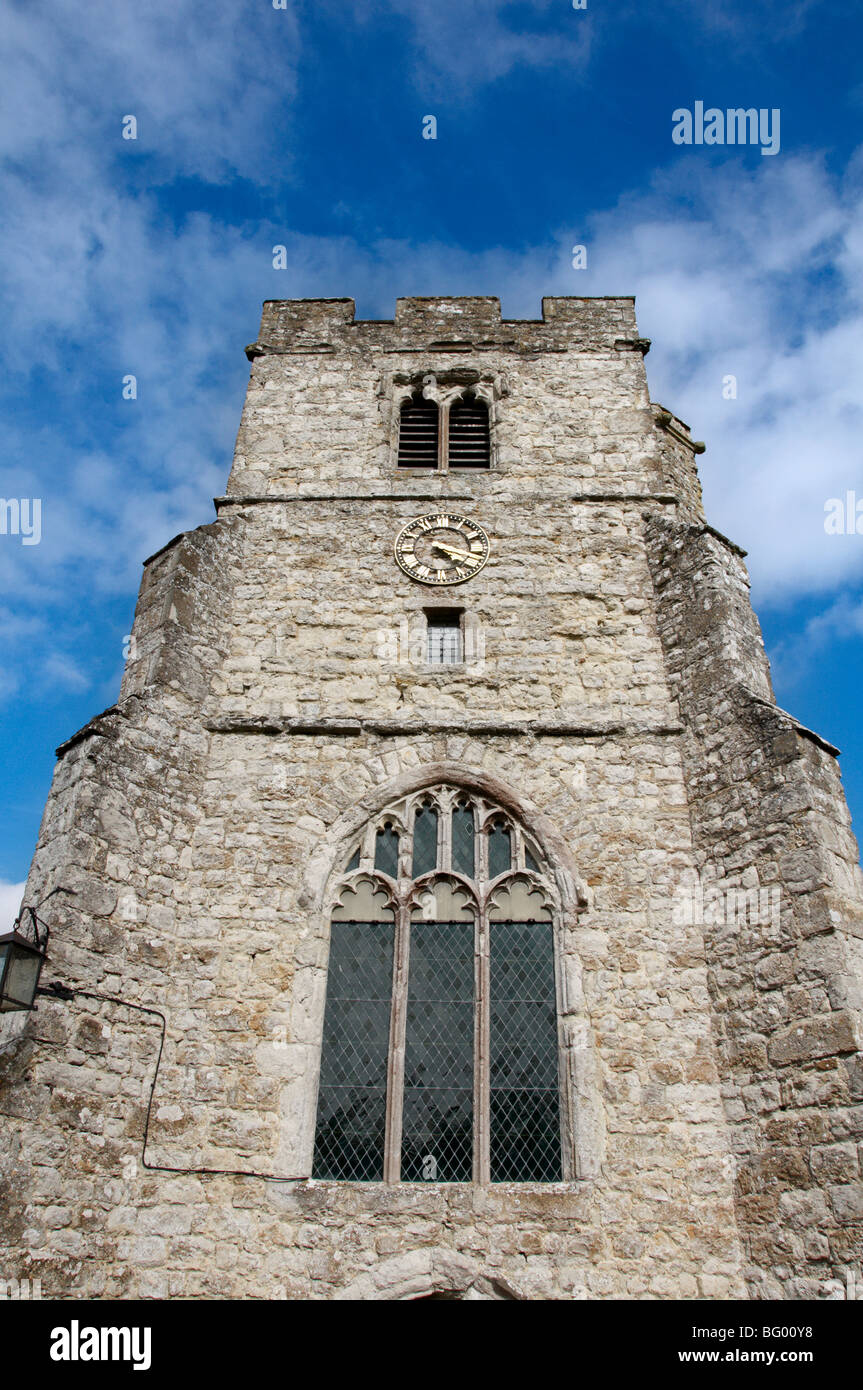 Old english church clock tower hi-res stock photography and images - Alamy