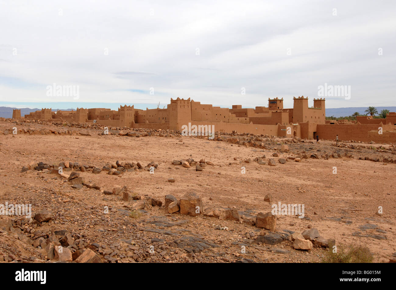 A village near Sahara Desert Border in the south of Morocco Stock Photo ...