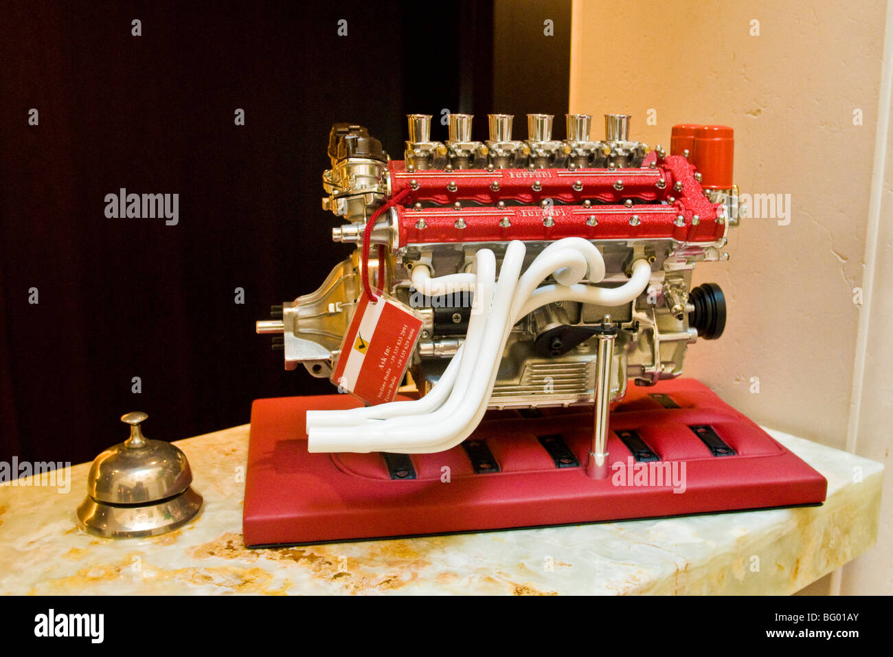 Engine Ferrari car, Modena, Italy Stock Photo - Alamy