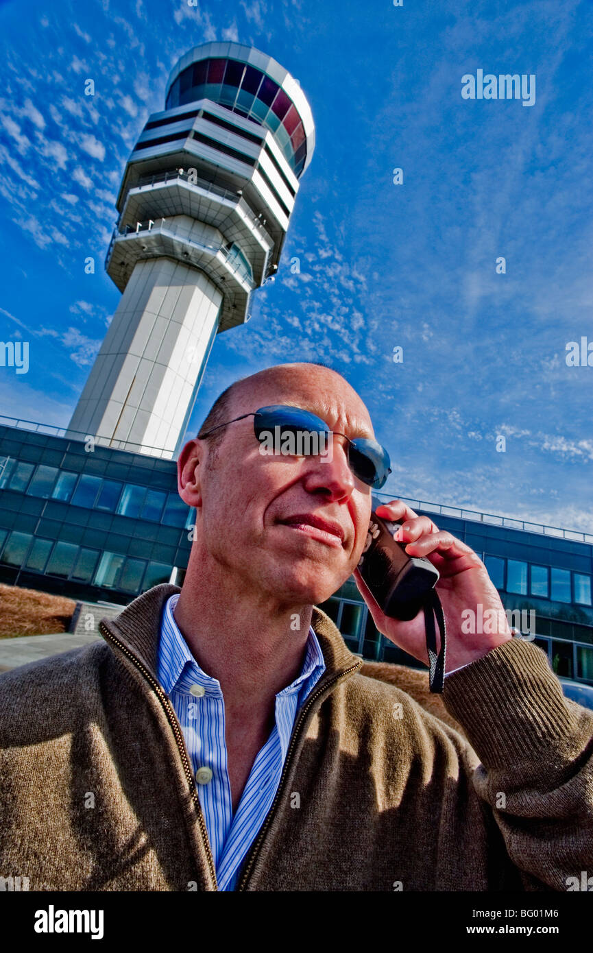 airport control tower Stock Photo - Alamy