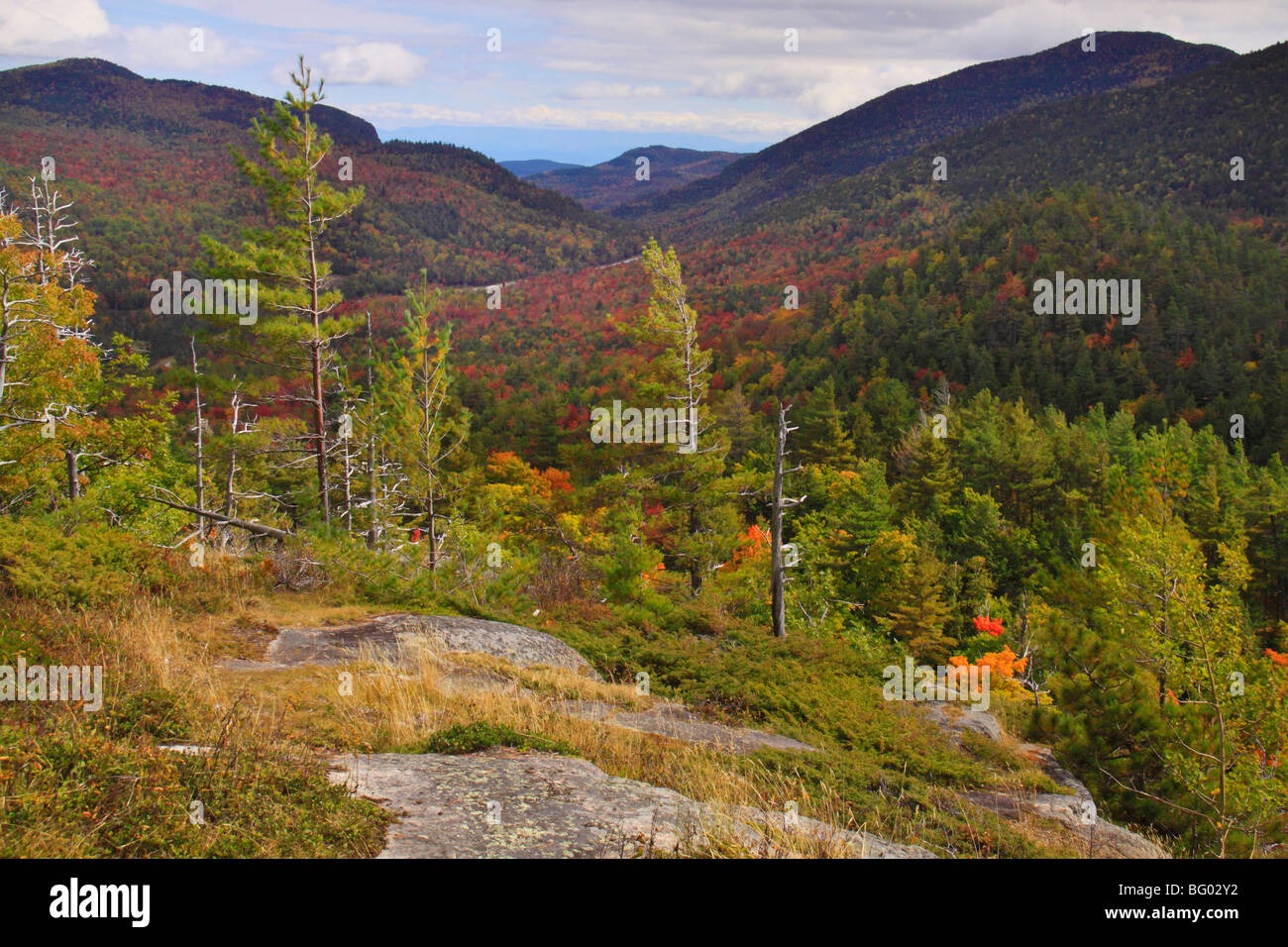 View From Baxter Mountain Trail, Keene, Adirondacks, New York Stock ...