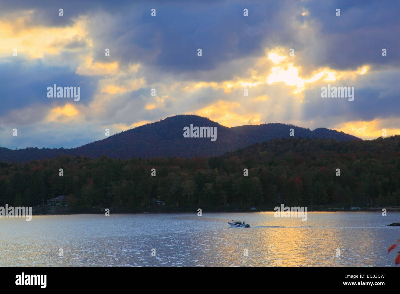 Adirondack lake sunset hi-res stock photography and images - Alamy