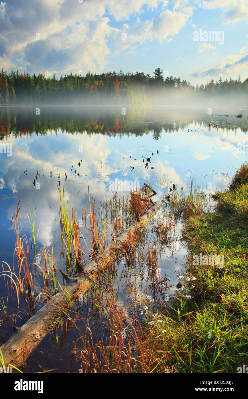 Quiver Pond, Mountain Lodge, Adirondacks, New York Stock Photo - Alamy