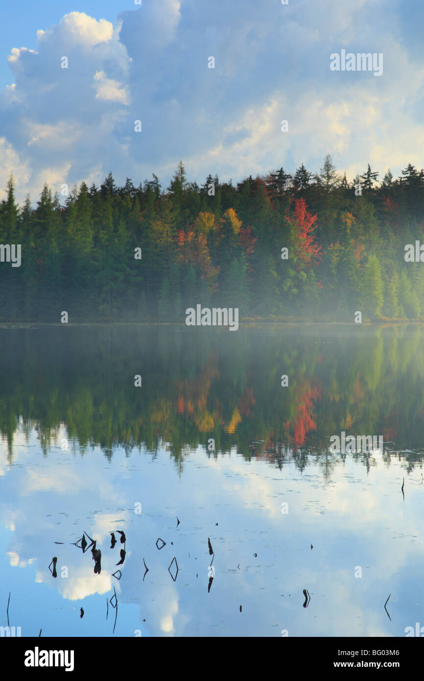 Quiver Pond, Mountain Lodge, Adirondacks, New York Stock Photo - Alamy