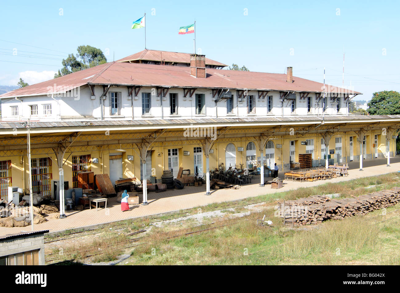 Central Train Station, Downtown addis ababa ethiopia Stock Photo - Alamy
