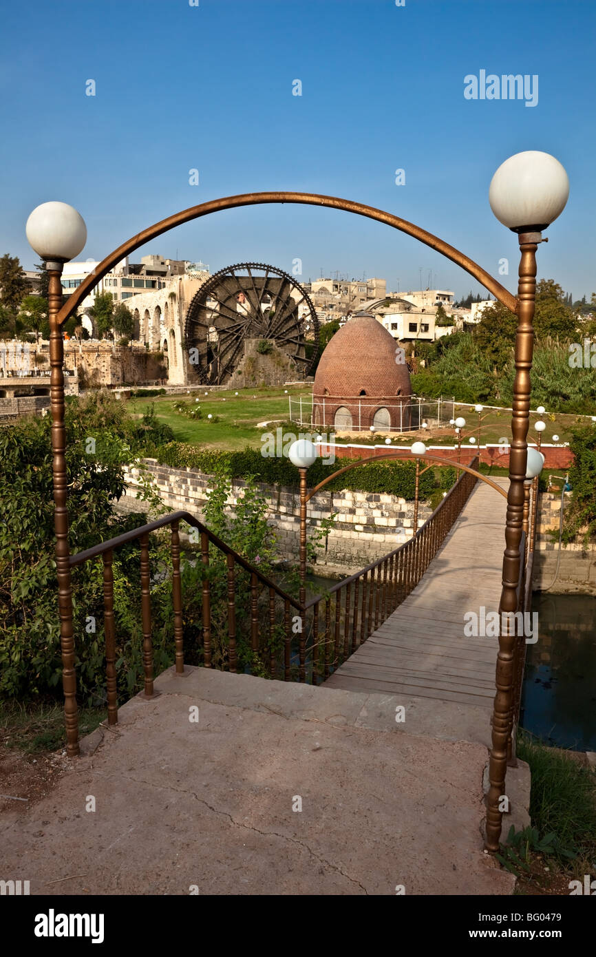 Hama noria syria hi-res stock photography and images - Alamy