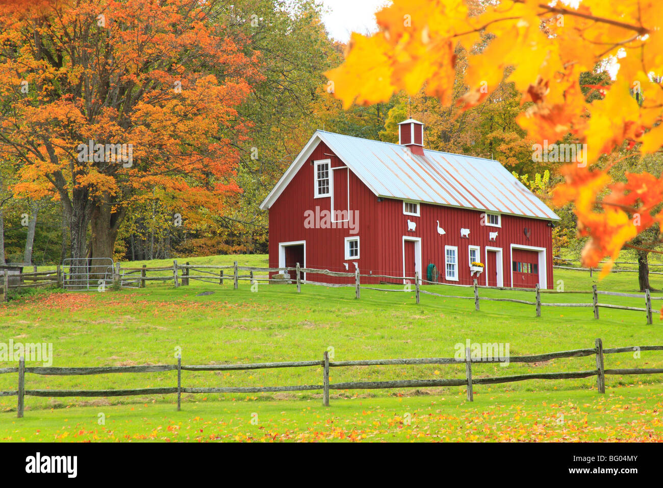 Barn, South Pomfert, Vermont Stock Photo - Alamy