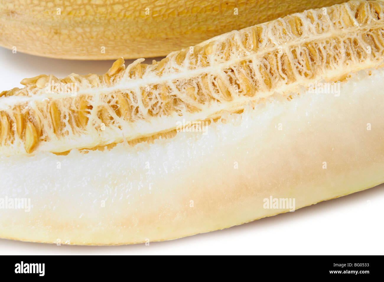 Sliced melon fruit close up Stock Photo - Alamy