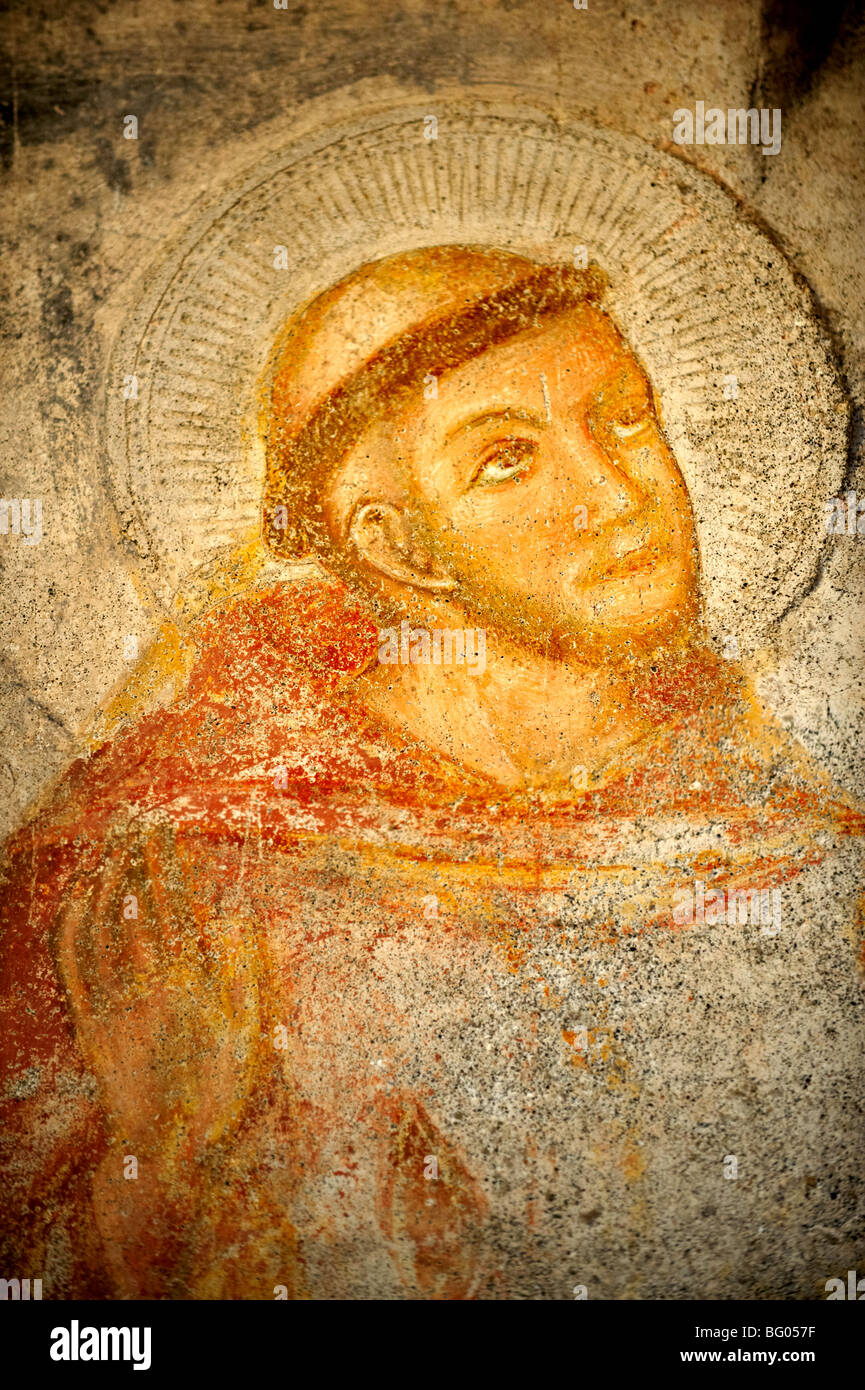 Late medieval Fresco 13-14th century, Of the Cathedral museum chapel ...
