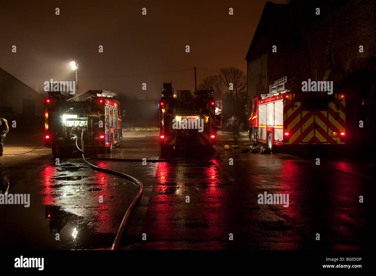 3 fire engines hi-res stock photography and images - Alamy
