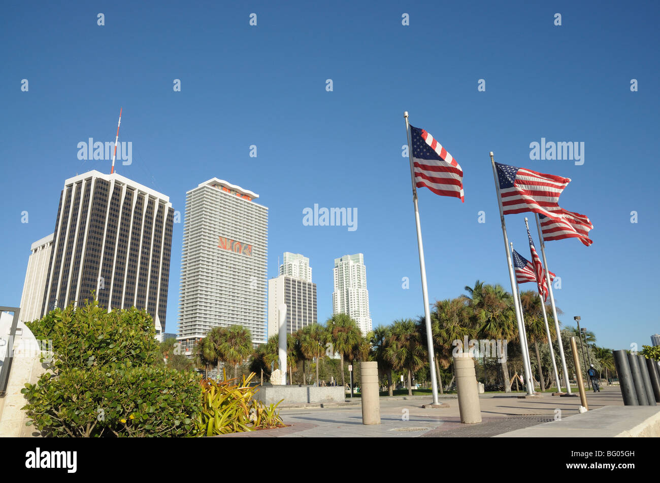 Miami city flag hi-res stock photography and images - Alamy