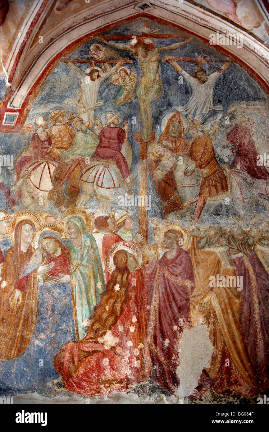 Late medieval Fresco 13-14th century, Of the Cathedral museum chapel ...