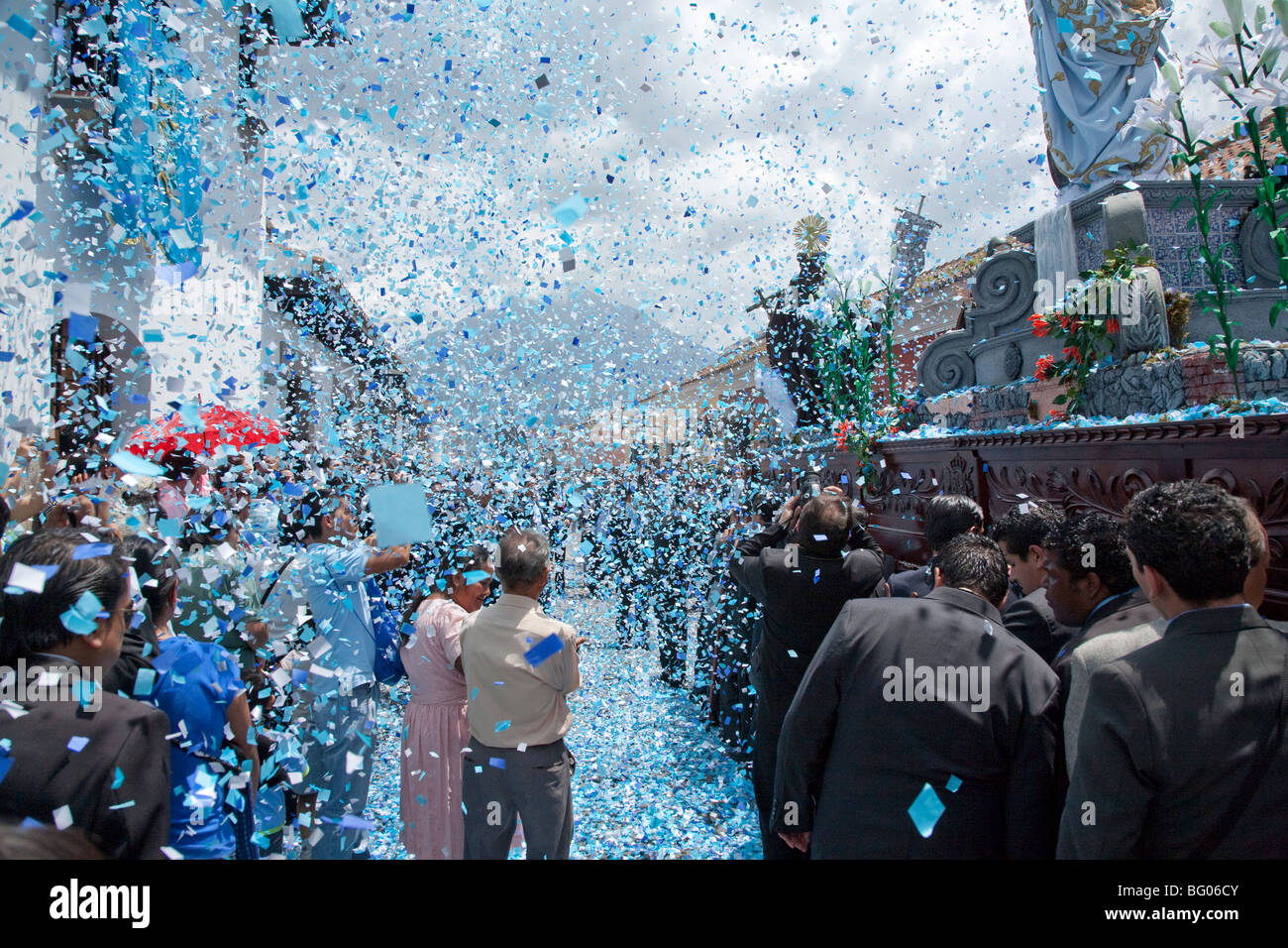 Procession in honour of Virgin Mary during Semana Santa in Antigua ...