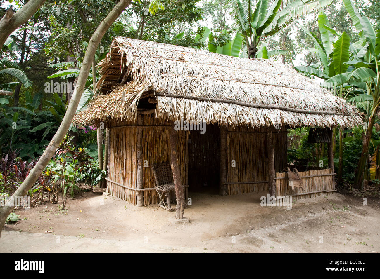 Model of a traditional Maya Village at the Centro Cultural La Azotea in ...