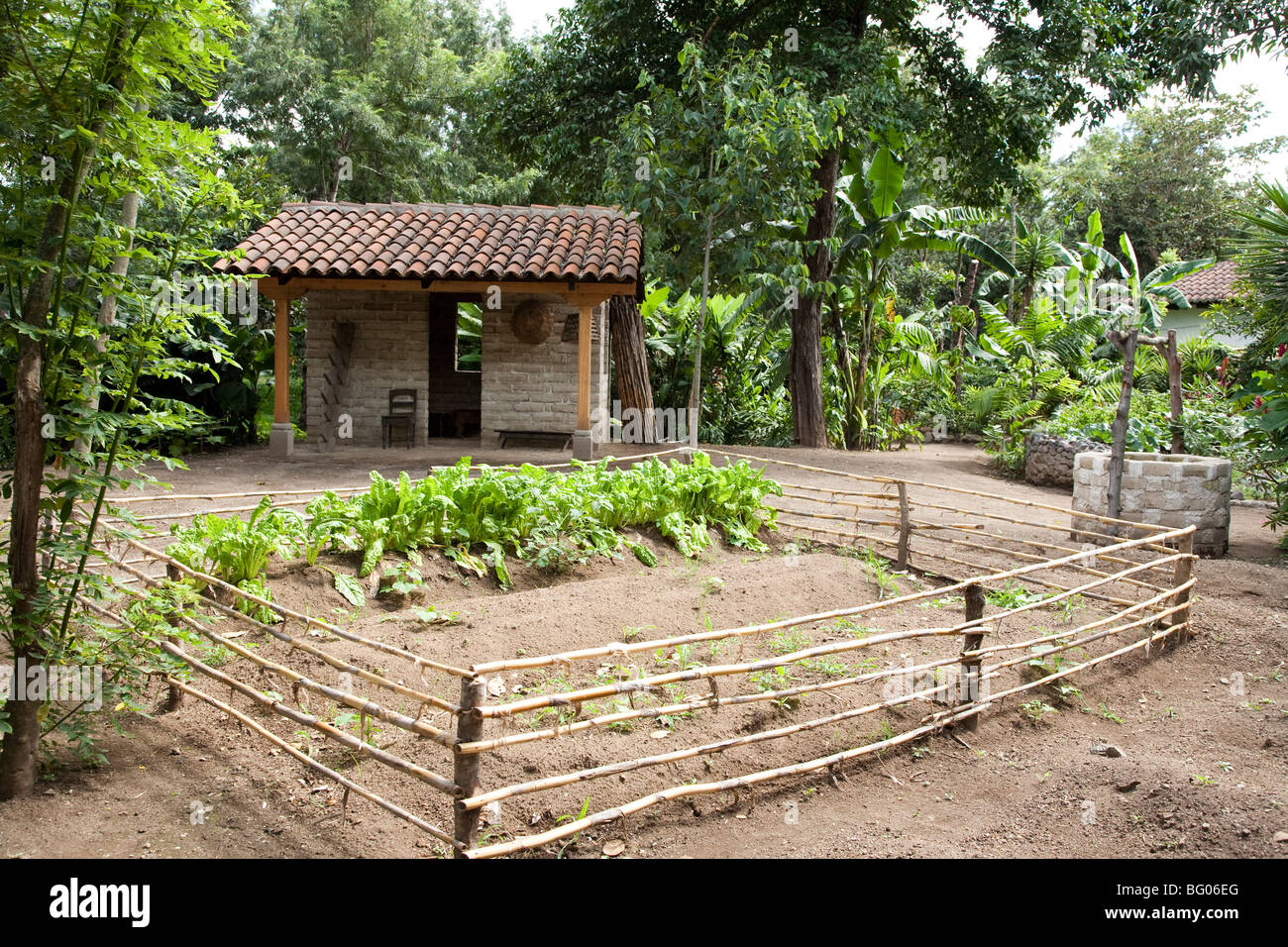 Model of a traditional Maya Village at the Centro Cultural La Azotea in ...
