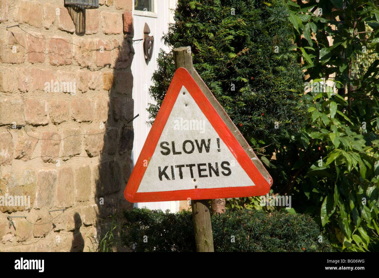 A road sign in the Cotswolds, England, United Kingdom, Europe Stock ...