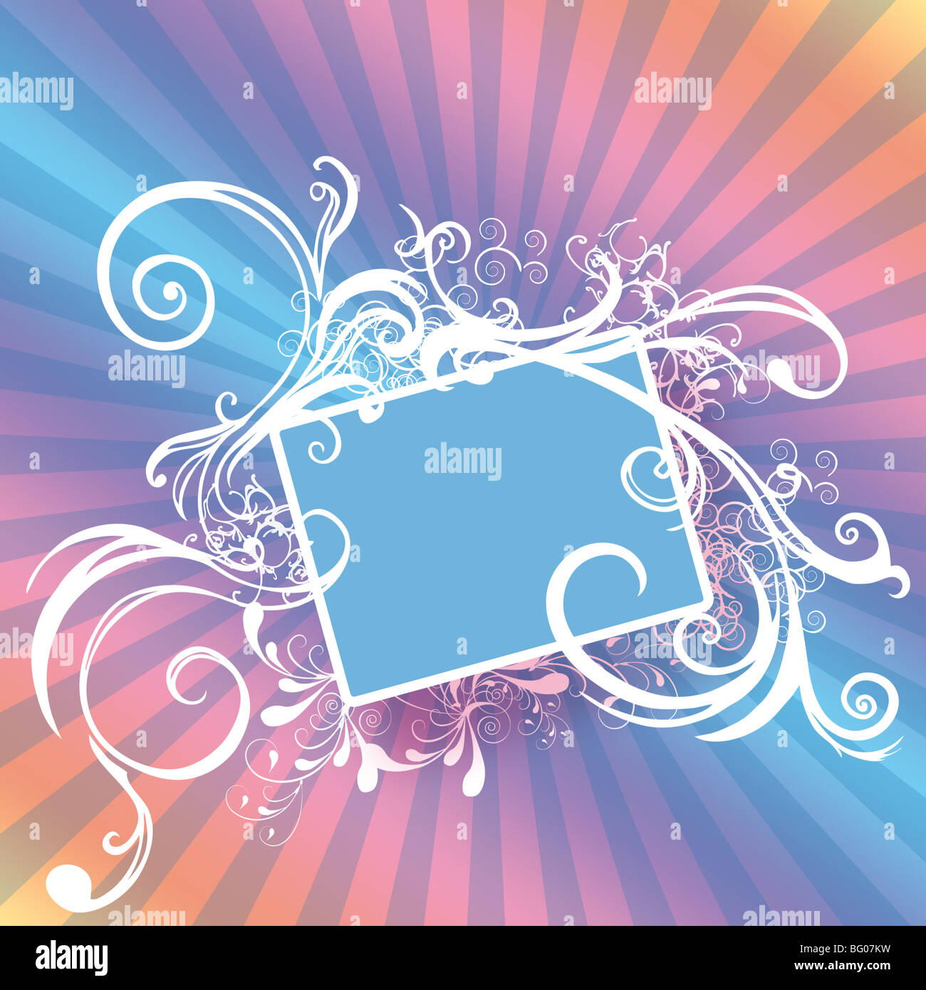 The abstract illustration from various colors lines Stock Photo - Alamy
