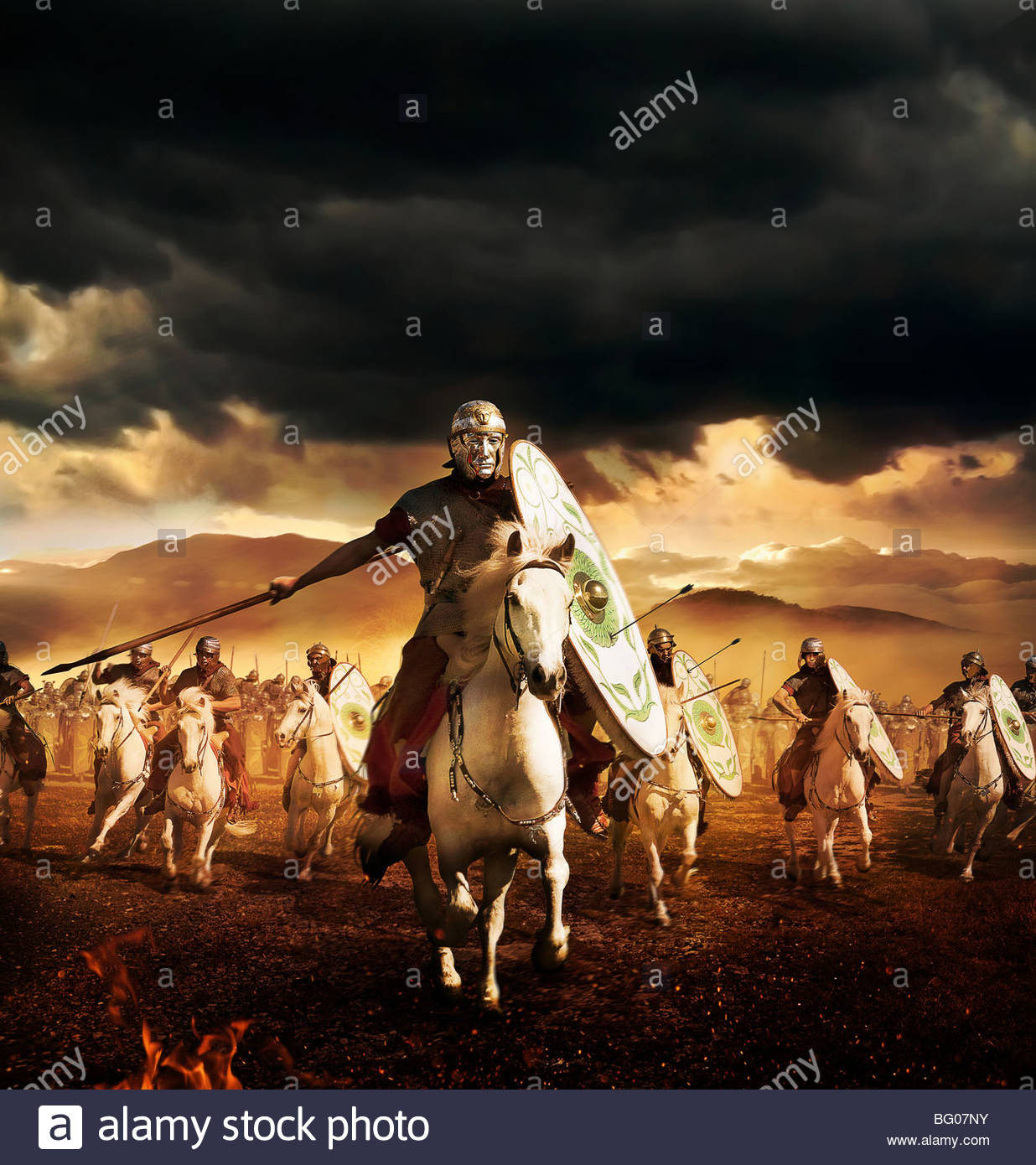 Roman Cavalry Sword Shield Stock Photos & Roman Cavalry Sword Shield ...