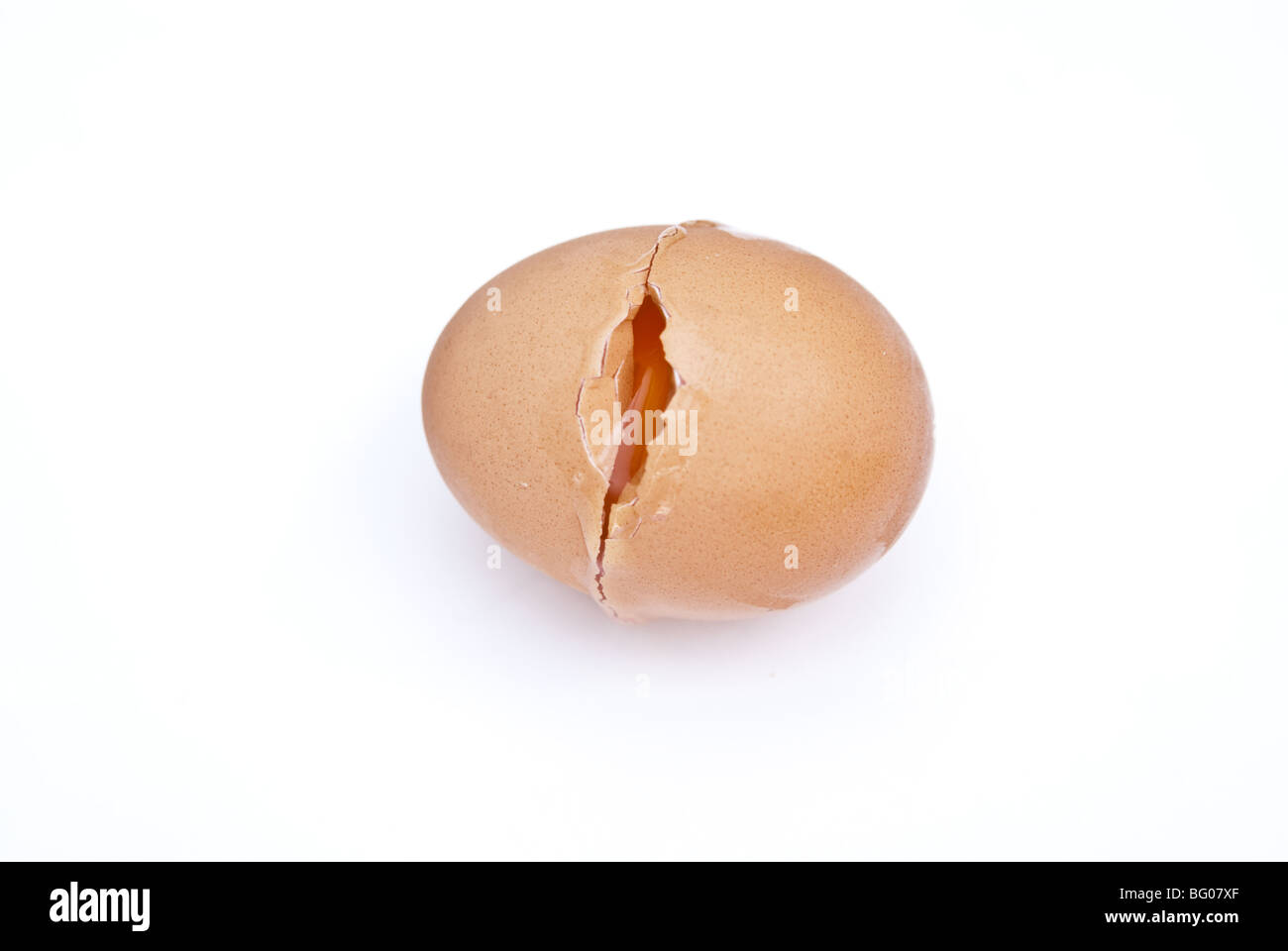 egg with breaking shell isolated on white background Stock Photo - Alamy