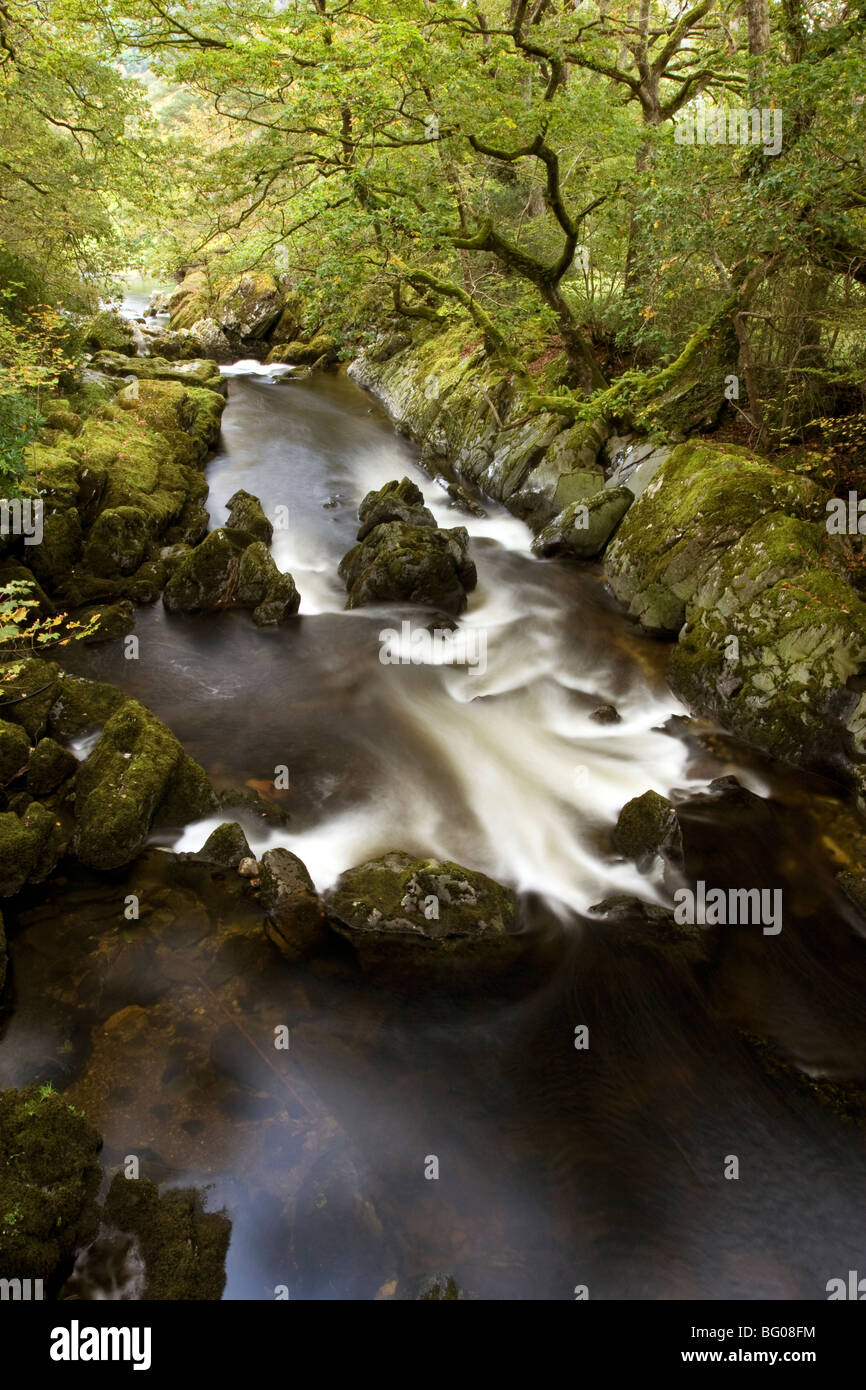Waterfalls - Snowdonia National Park Stock Photo - Alamy