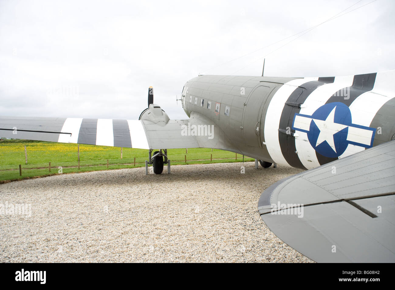 DC3 aircraft at the Merville Battery, Normandy captured on D Day by ...