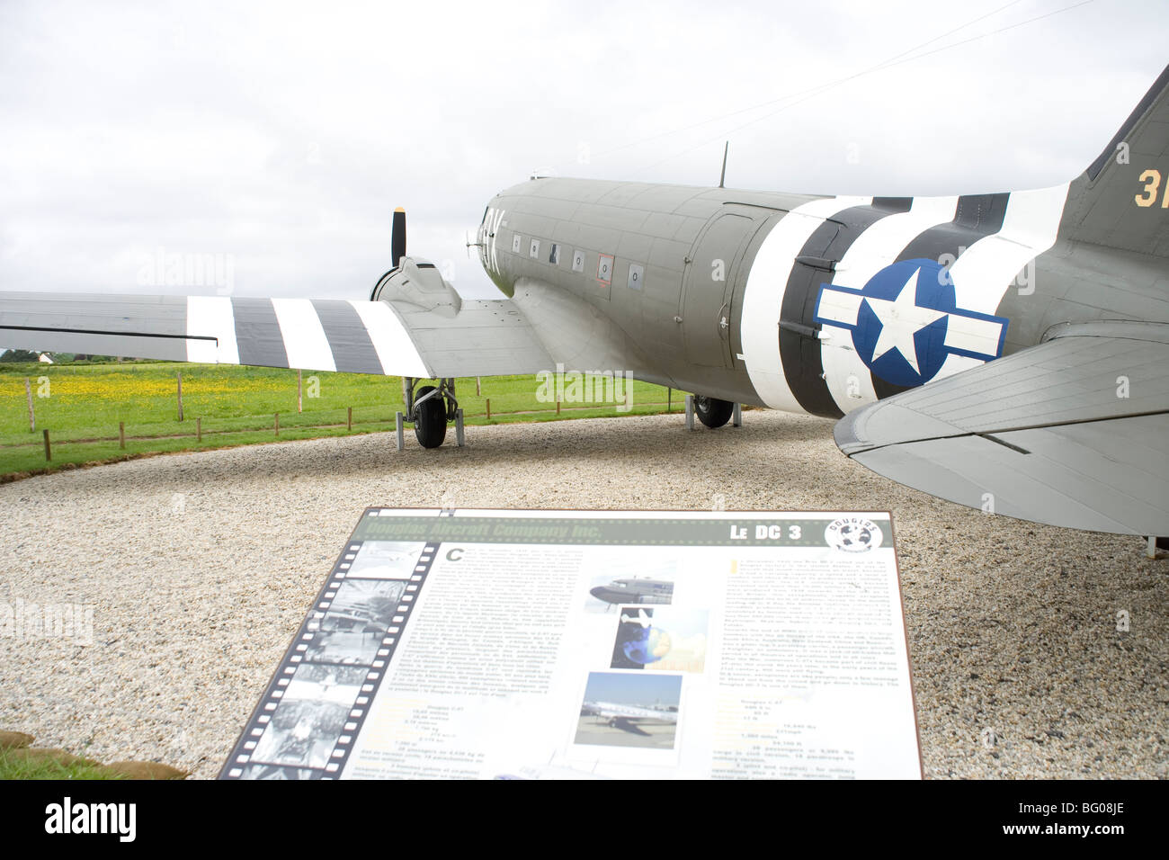 DC3 aircraft at the Merville Battery, Normandy captured on D Day by ...