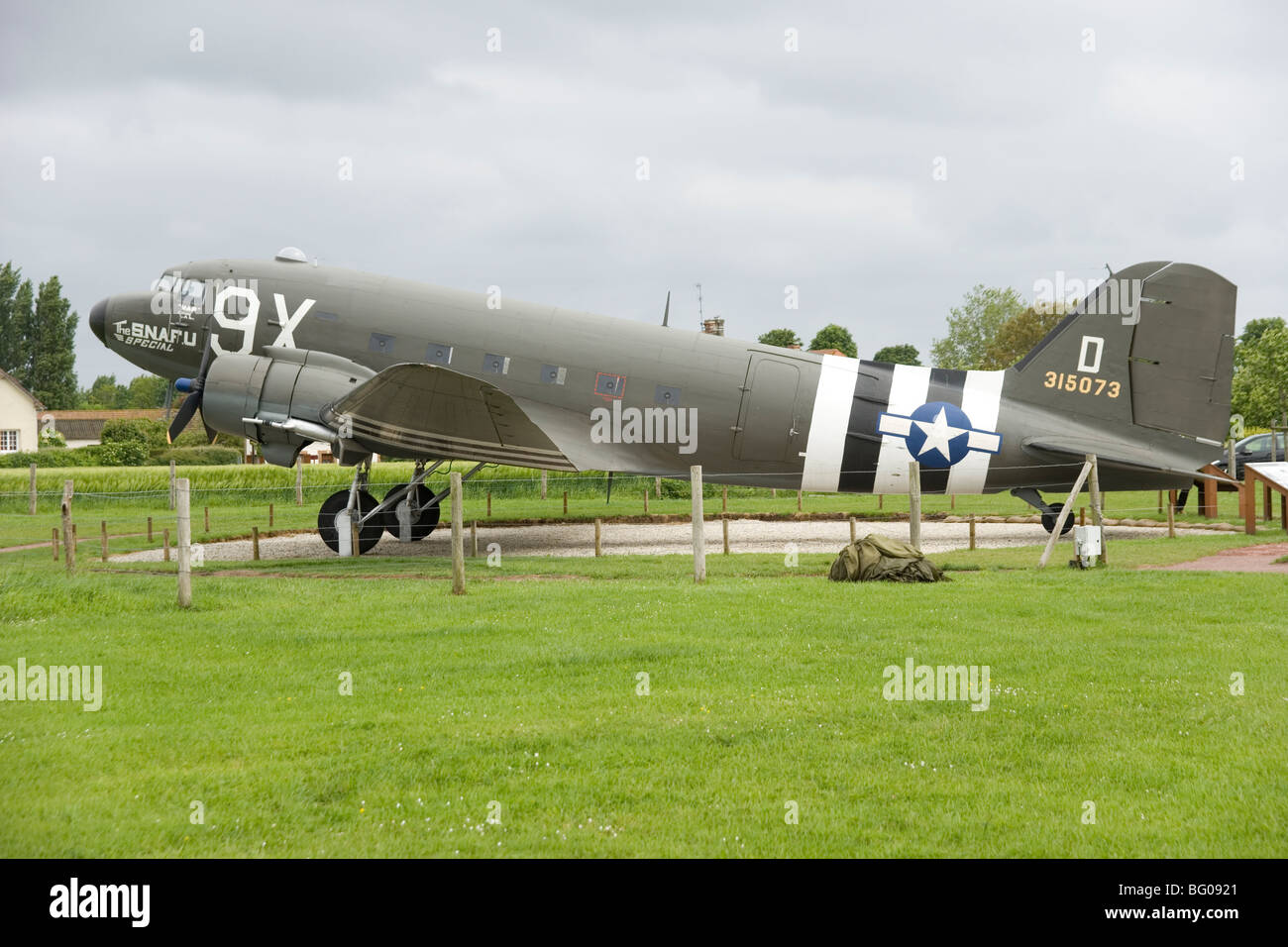 DC3 aircraft at the Merville Battery, Normandy captured on D Day by ...
