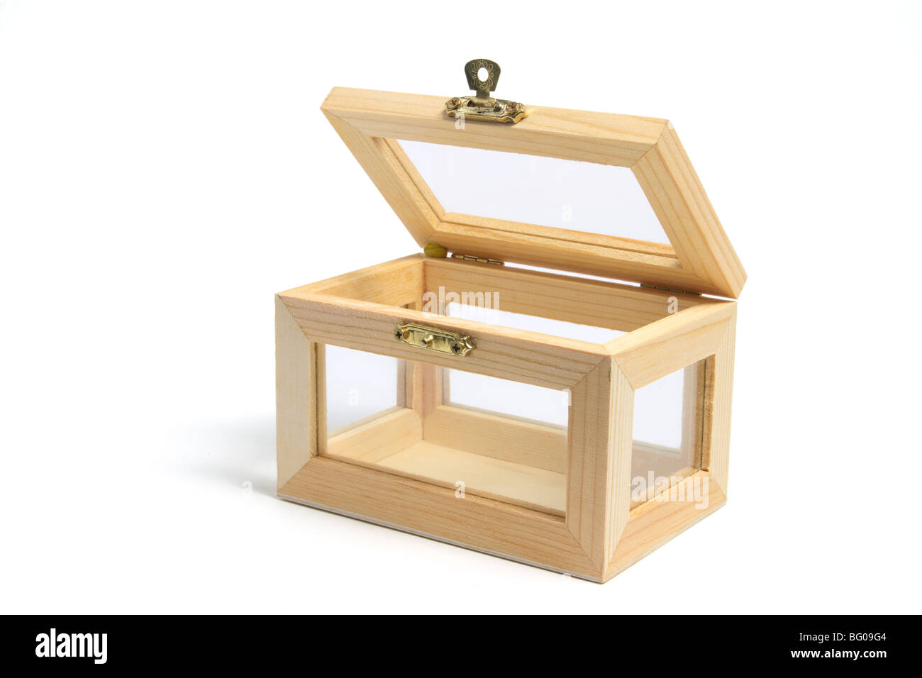 Wooden Framed Glass Box Stock Photo - Alamy