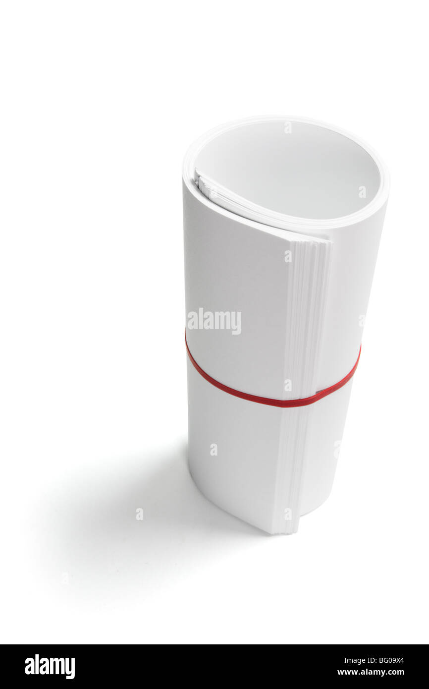 Rolled Blank Papers High Resolution Stock Photography and Images - Alamy