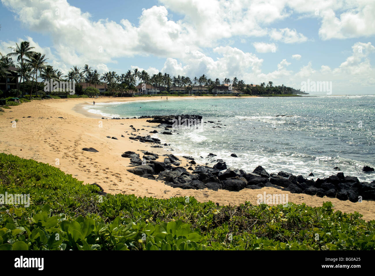 Sheraton or Waiohai Beach Poipu Kauai HI Stock Photo - Alamy