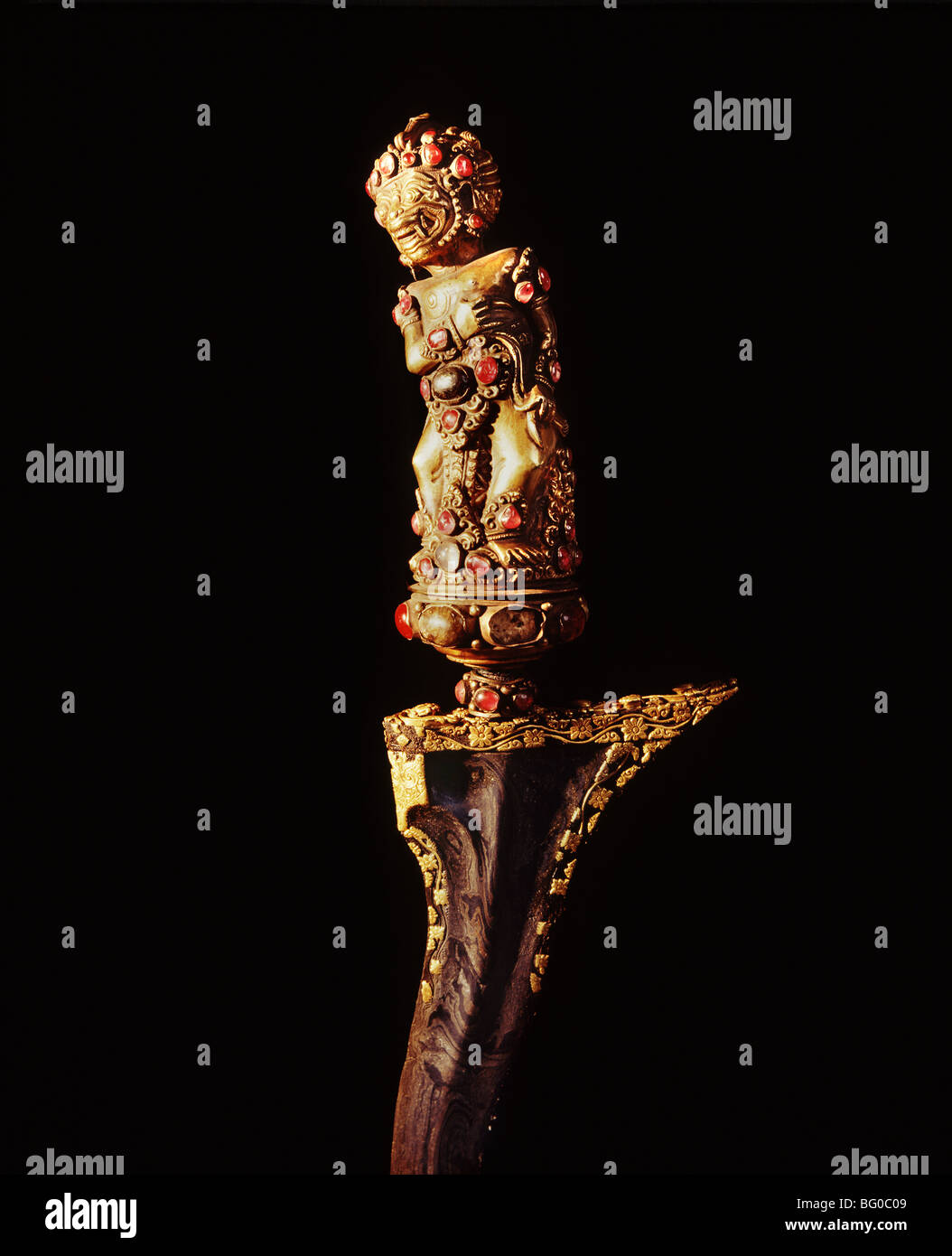 Jewelled Kris (ceremonial dagger) originated from Java, used in ...