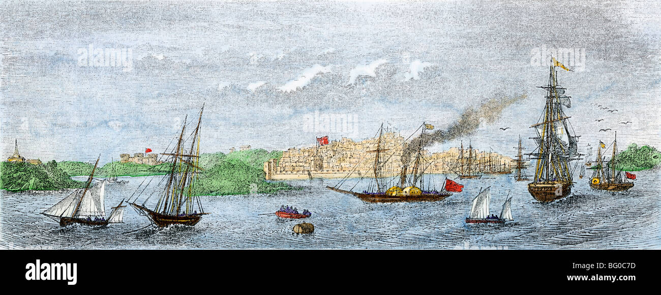 Harbor Seaport Port 1800s Stock Photos & Harbor Seaport Port 1800s ...