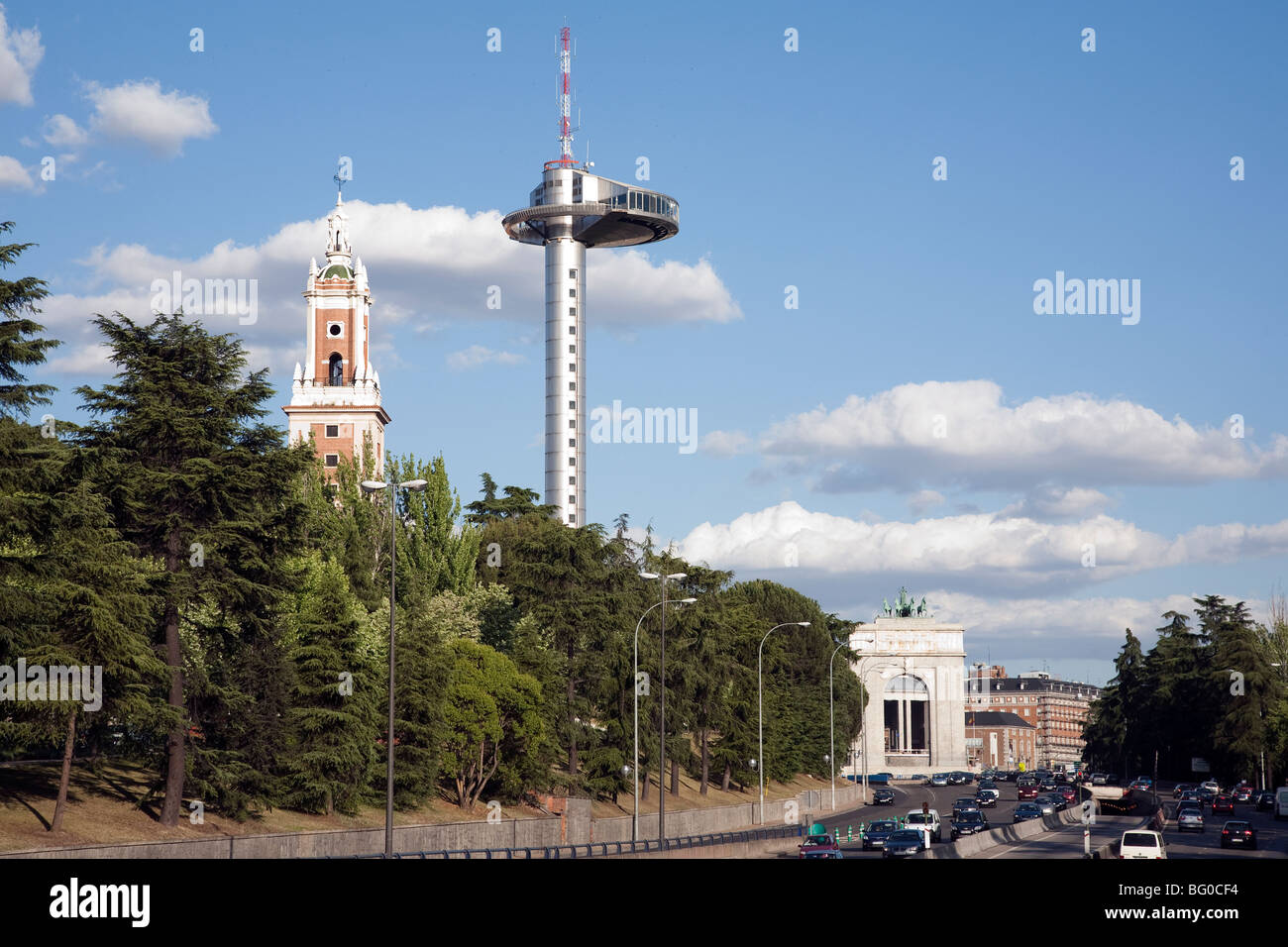 Faro de moncloa transmission tower hi-res stock photography and images ...