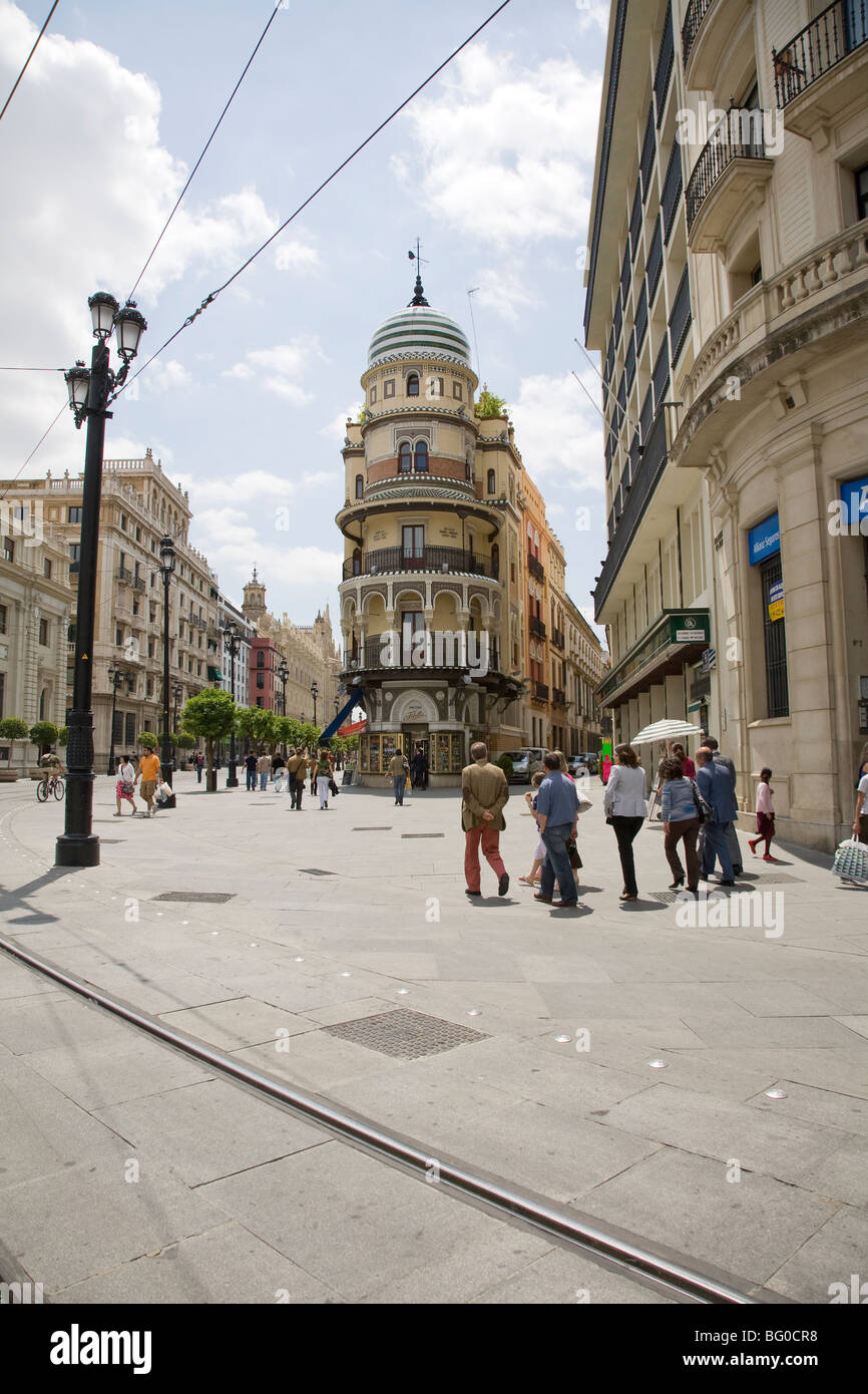 Mosque in a city, Seville, Spain Stock Photo - Alamy