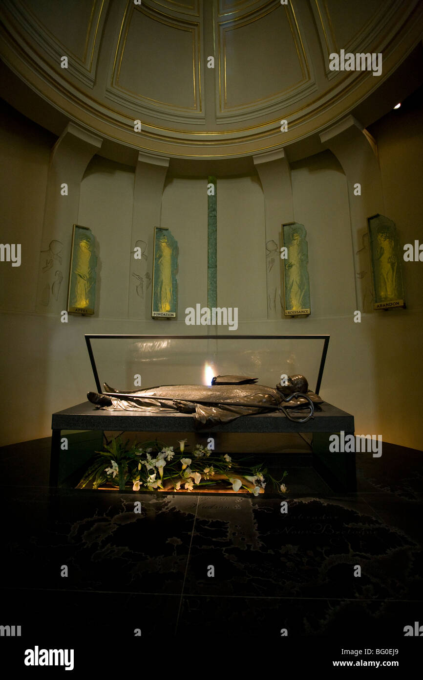 Tomb of François de Laval, first Roman Catholic Bishop of New France ...
