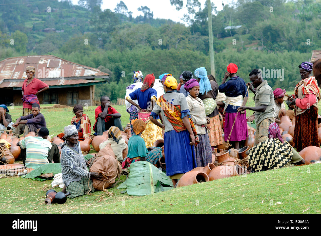 Dorze market scene, arba minch, ethiopia Stock Photo - Alamy