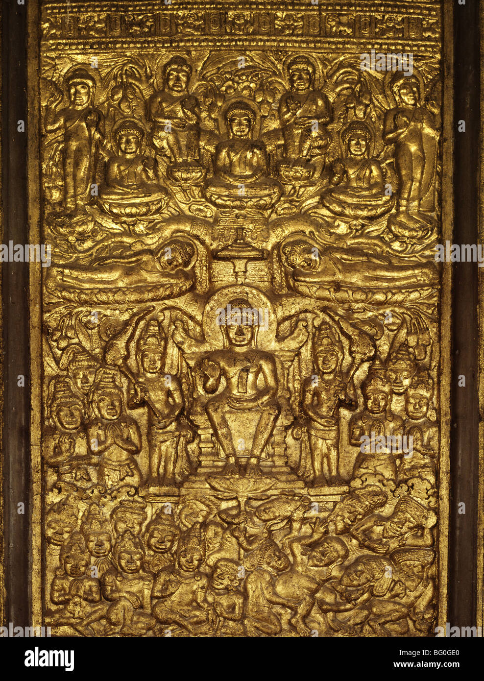 Davaravati bas relief showing episodes in the life of Buddha, now in ...