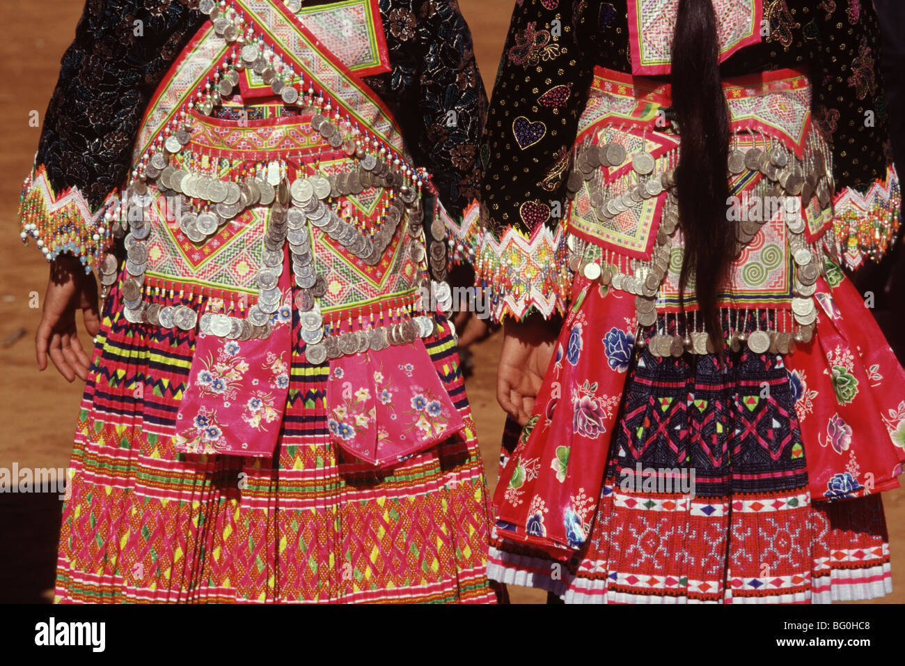 Textiles and decorations of White Hmong Tribe, Northern Thailand ...