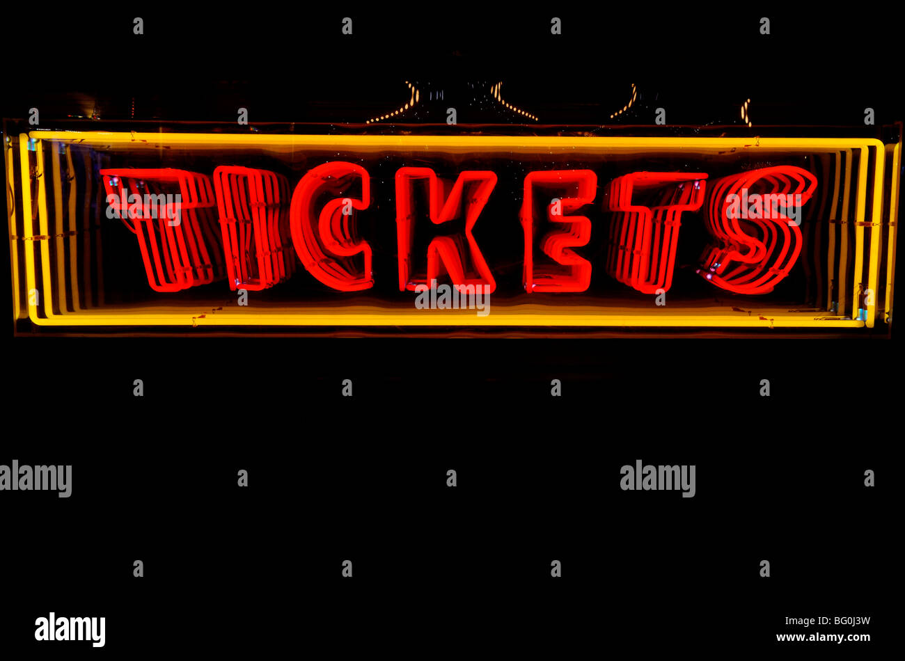 Tickets sign hi-res stock photography and images - Alamy