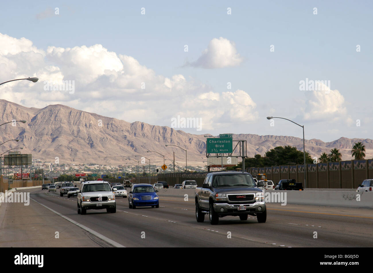 Highway in Las Vegas, Nevada, USA Stock Photo - Alamy