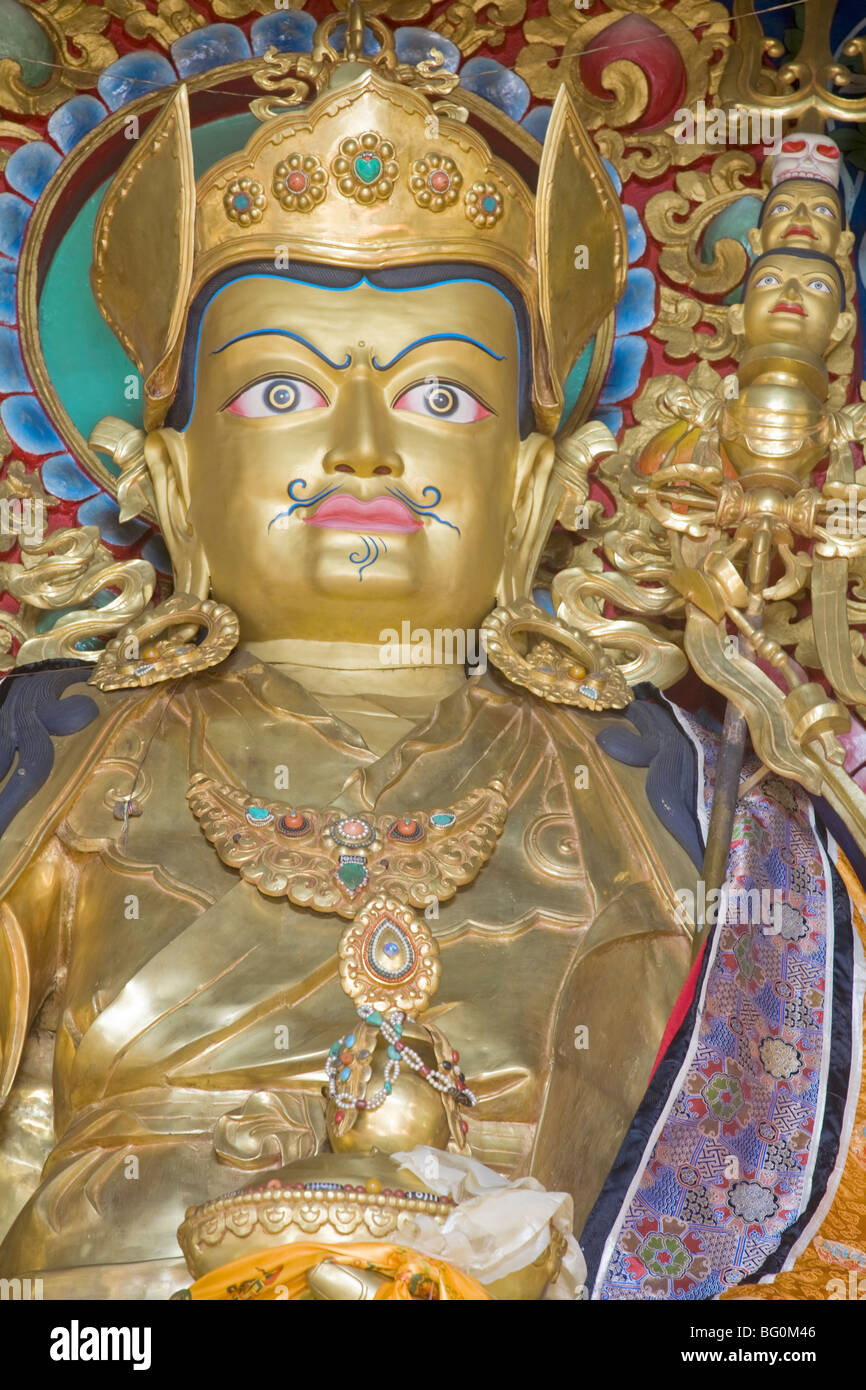 Padmasambhava statue, Kathok Wodsallin Gompa, Yuksom (Yuksam), Sikkim ...