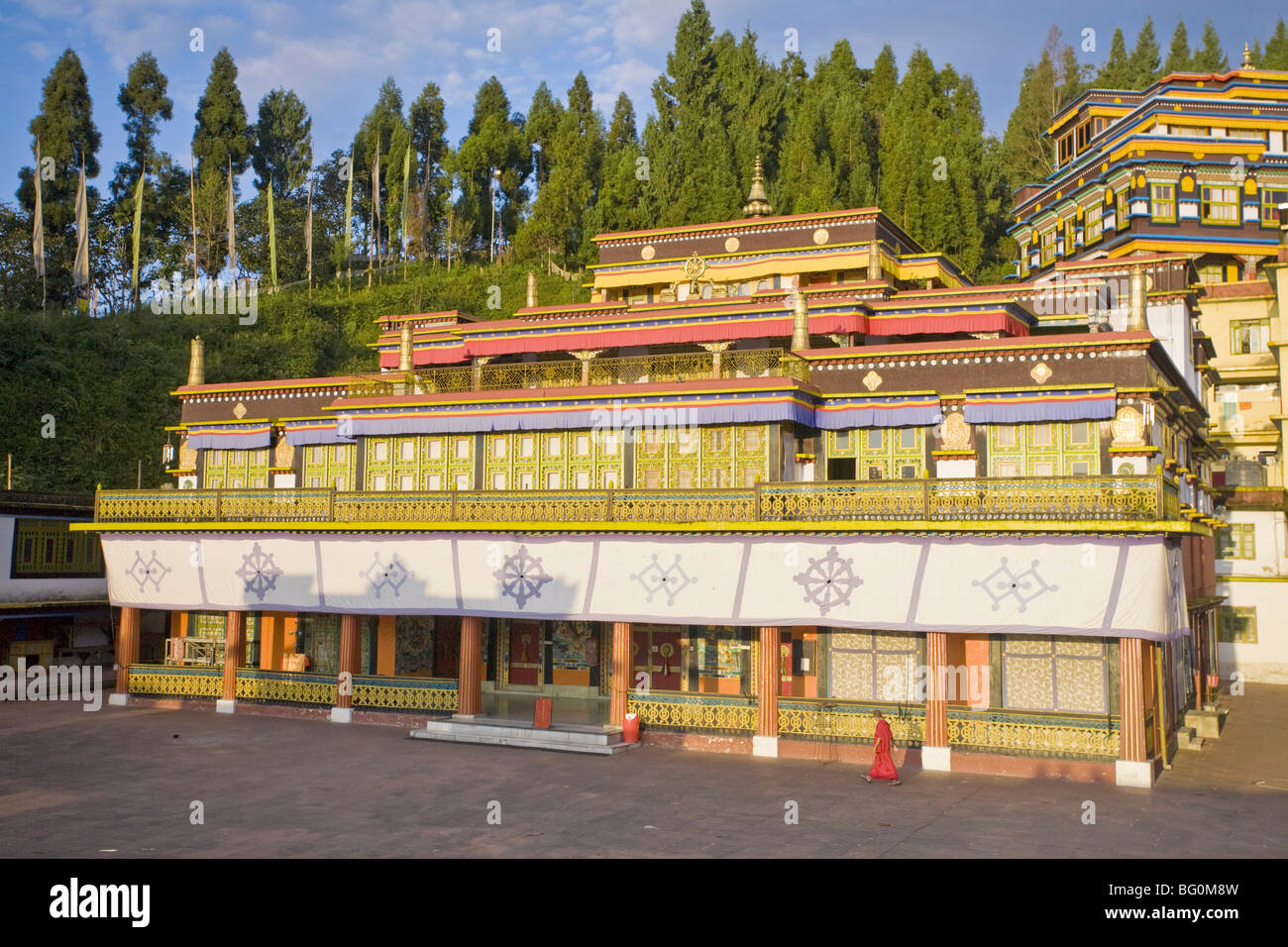 Main monastery building, Rumtek Gompa Complex, Gangtok, Sikkim, India ...