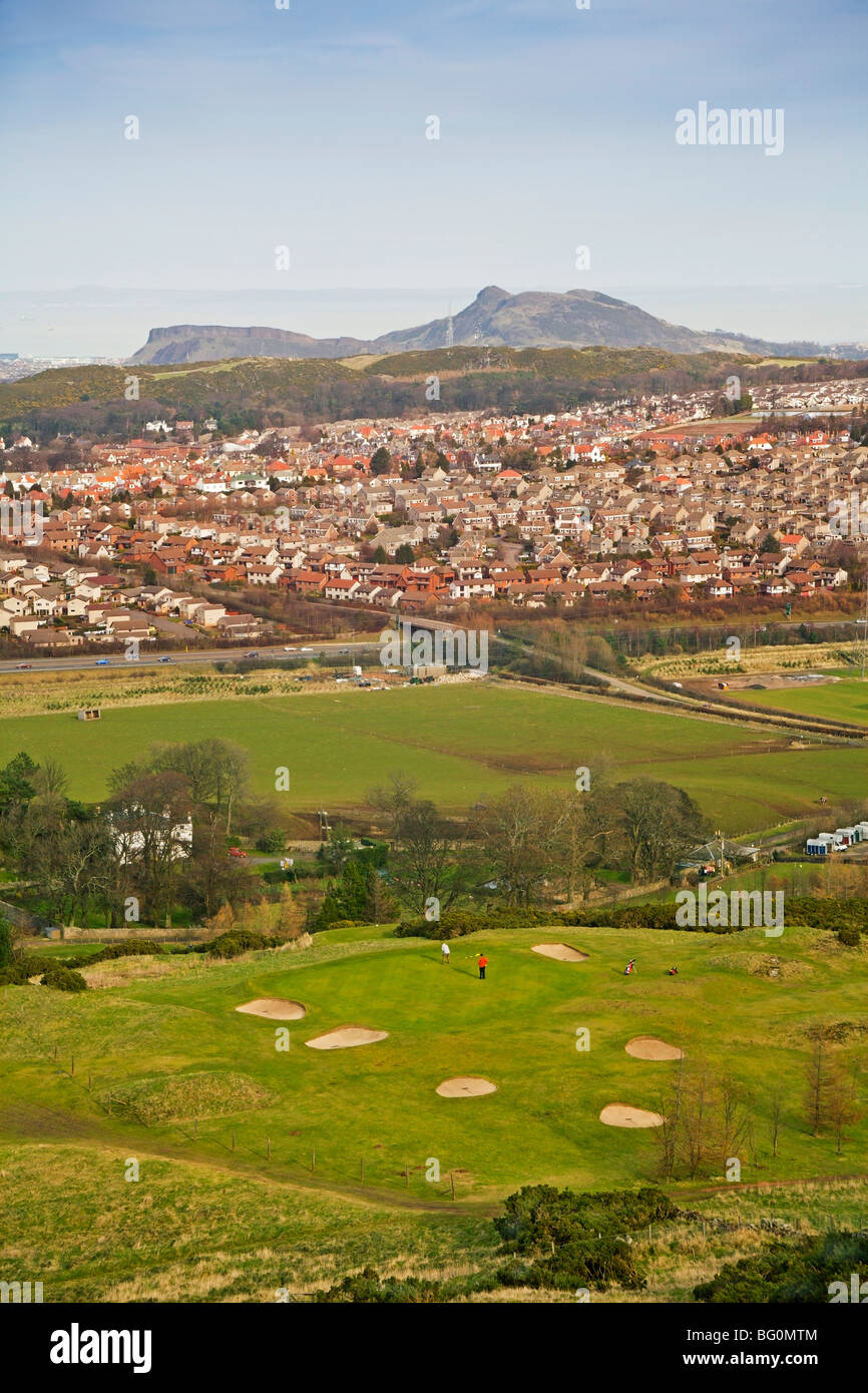 The view over Edinburgh from Swanston Golf Course Stock Photo - Alamy