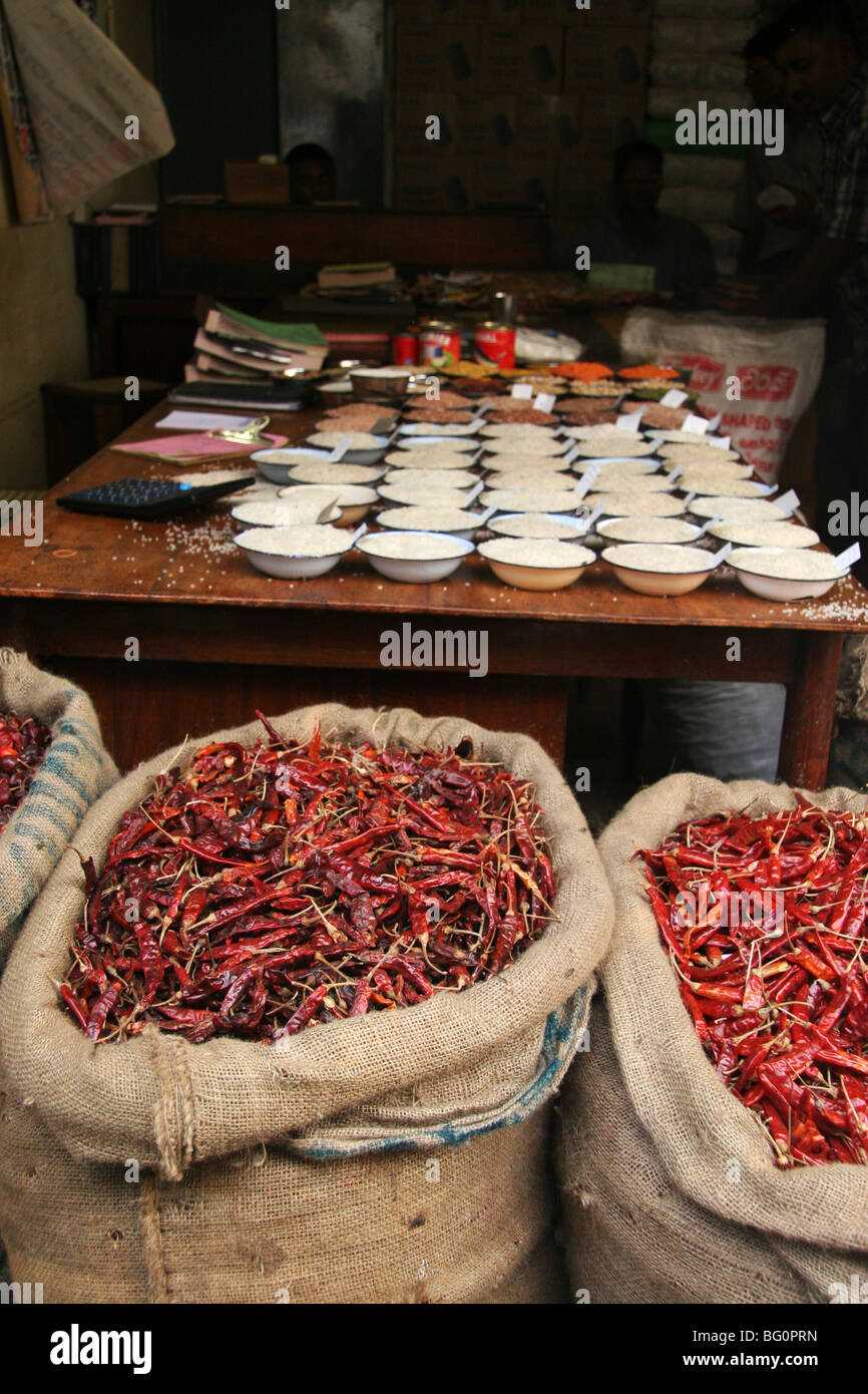 A wholesale provisions store in the Pettah Market of Colombo, the ...