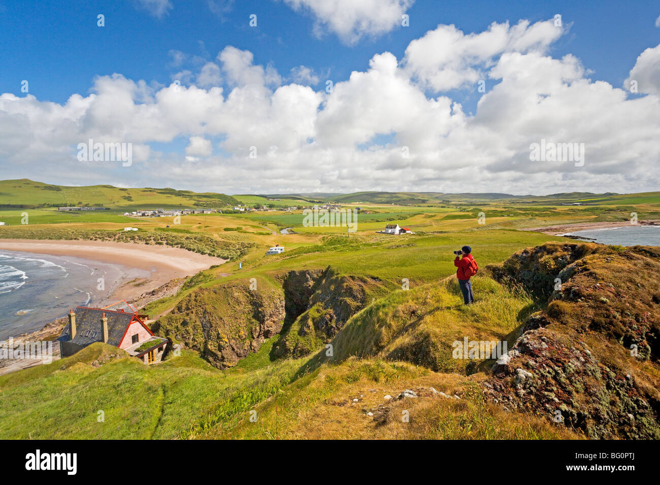 The view from Dunaverty Castle at Southend, Kintyre Stock Photo - Alamy