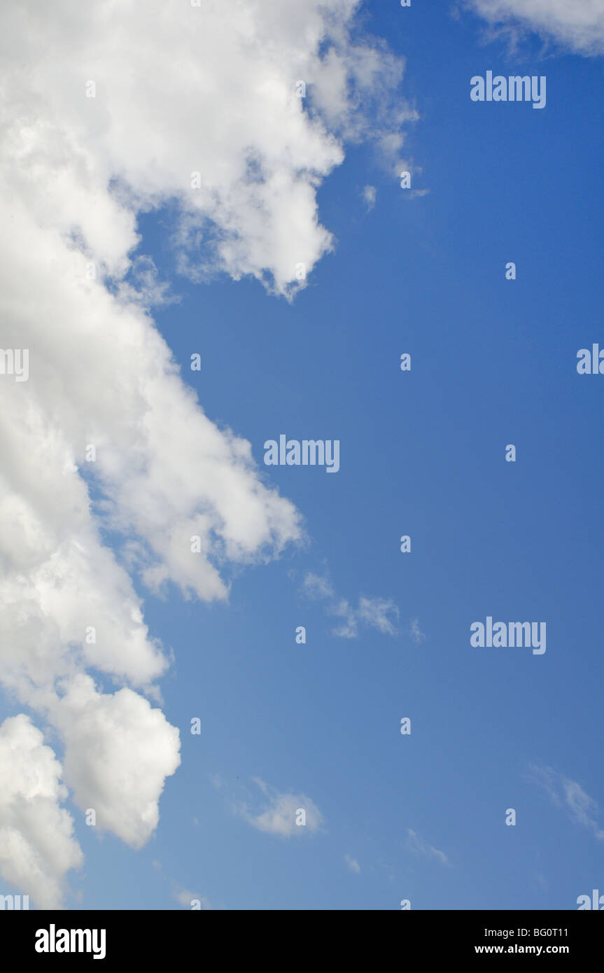 Sunny blue sky with clouds Stock Photo - Alamy