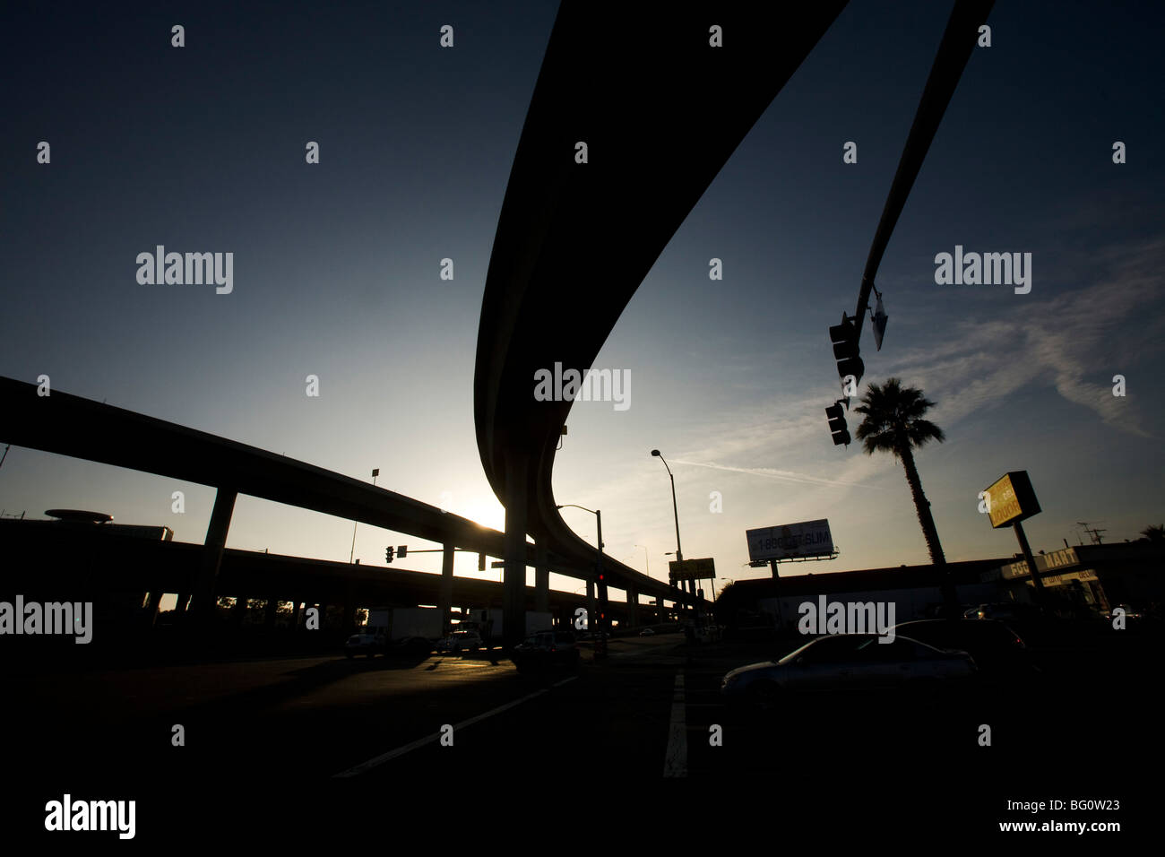Interchange of 405 Freeway and 105 Freeway, Los Angeles, California ...